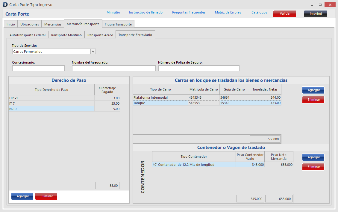 Carta Porte | CWin Systems